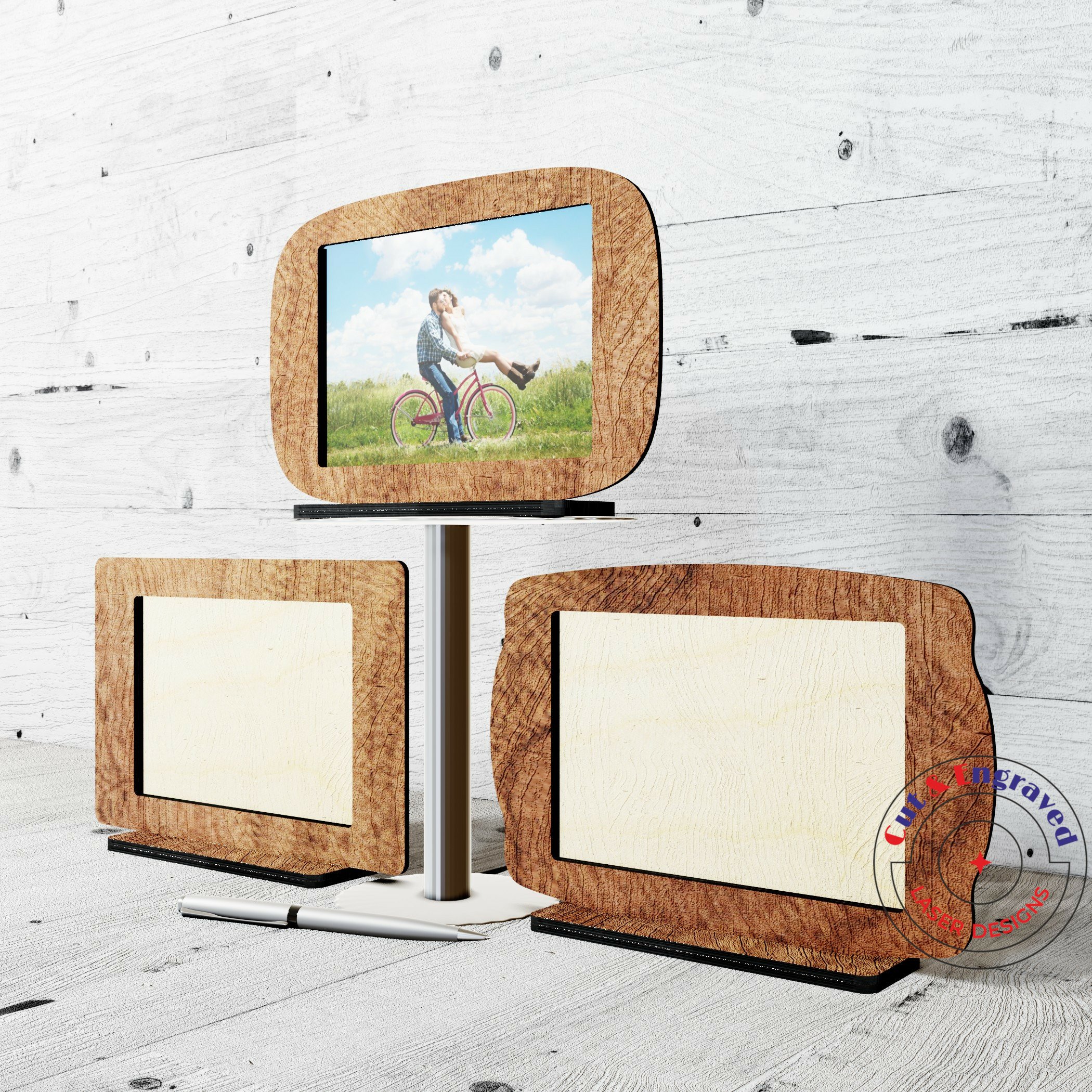 Photo frame laser cutting design. Glowforge ready.