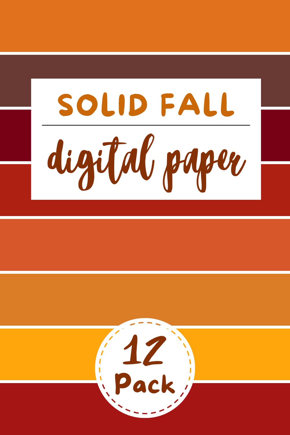 Fall Digital Paper Pack | Warm Autumn Colors Scrapbook Paper