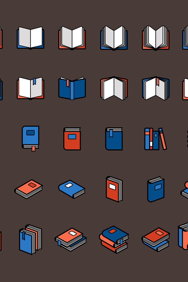 Book color icons
