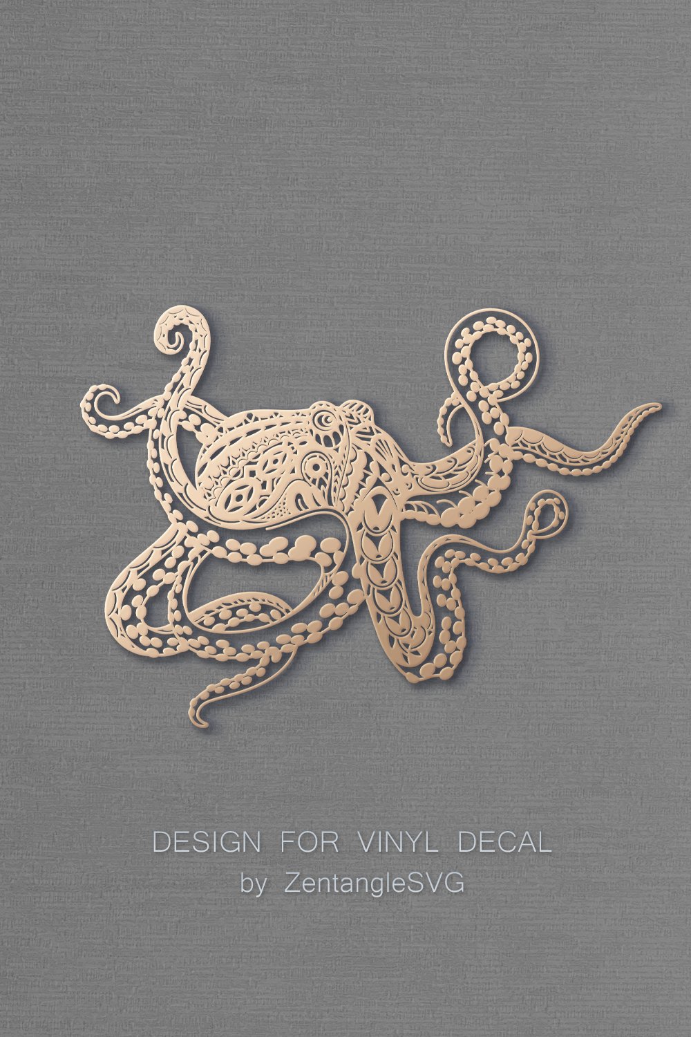 Octopus SVG DXF Laser cut files, Mandala Zentangle Design