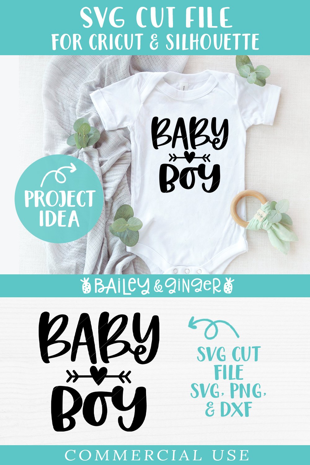 Cute Baby SVG - Baby Boy - Newborn SVG