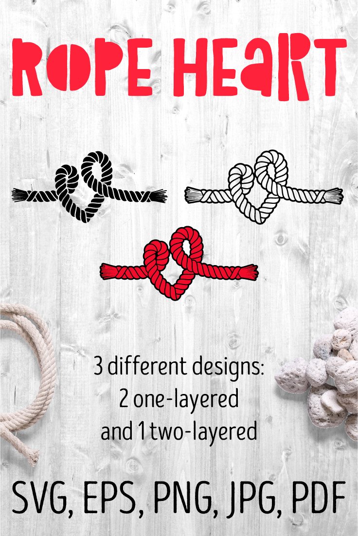 Valentine Rope Heart | SVG Cut Files