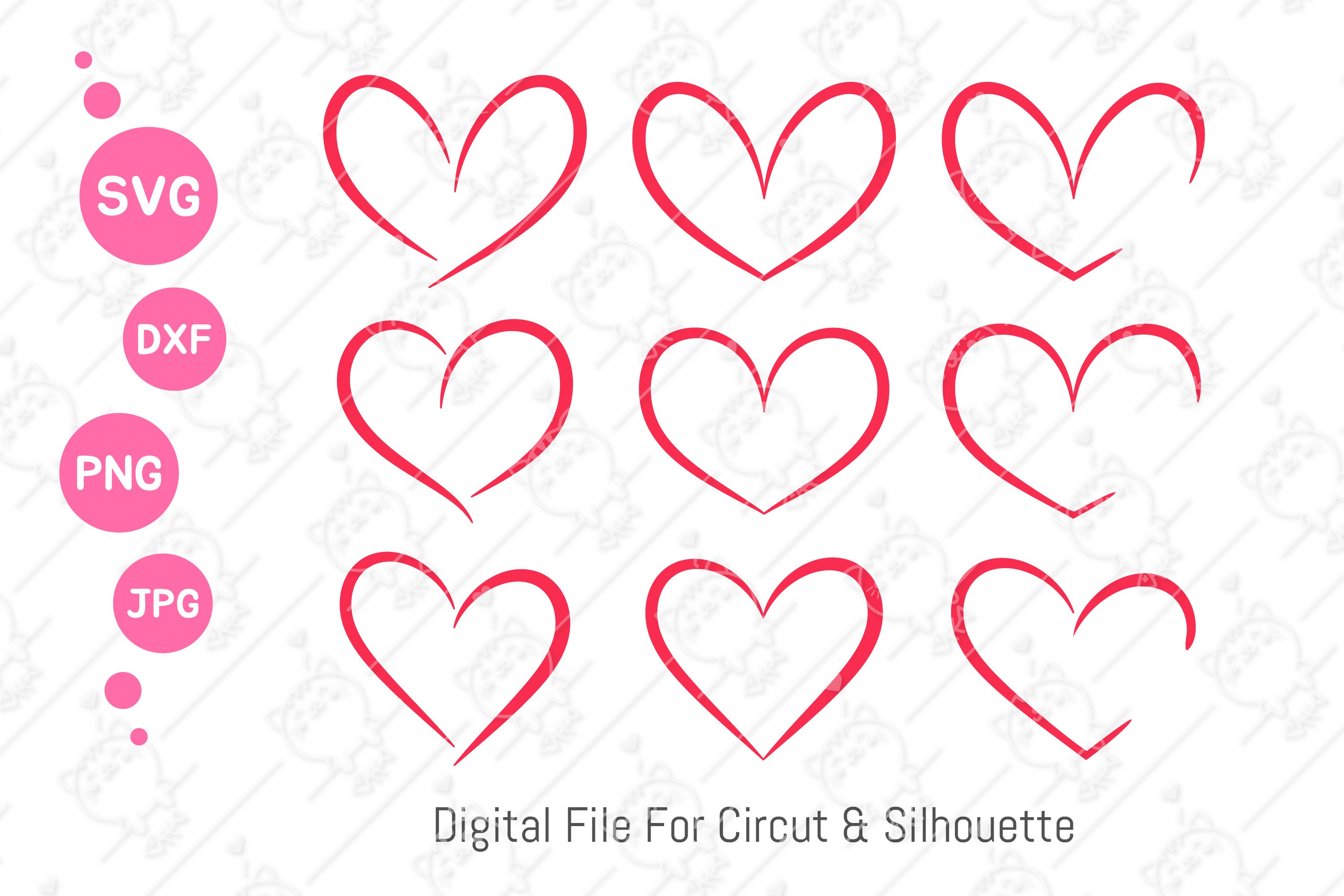 Heart outline svg | Open Heart svg | png dxf svg (1330908)