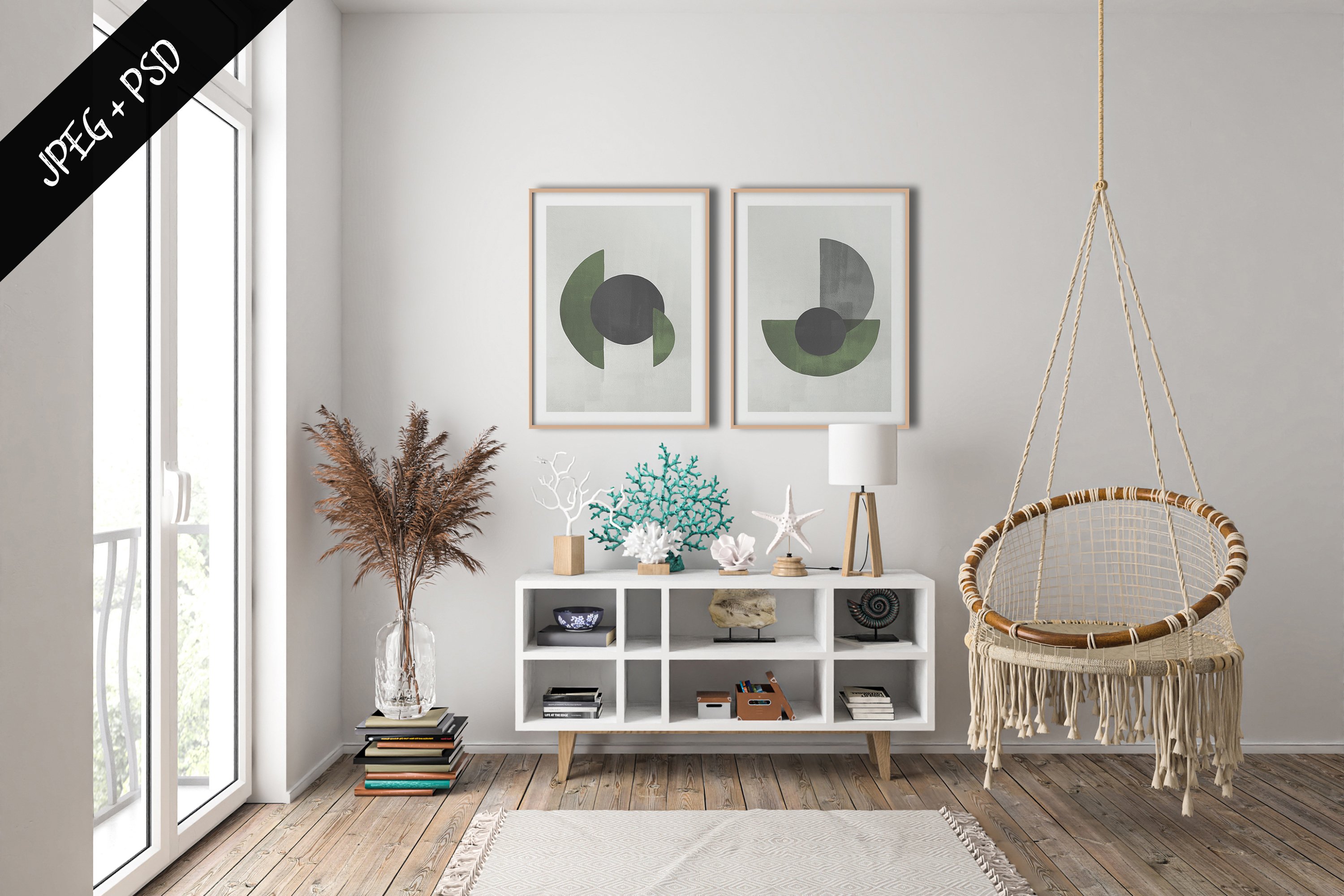 Interior mockup - frame & wall mockup creator (1344214)