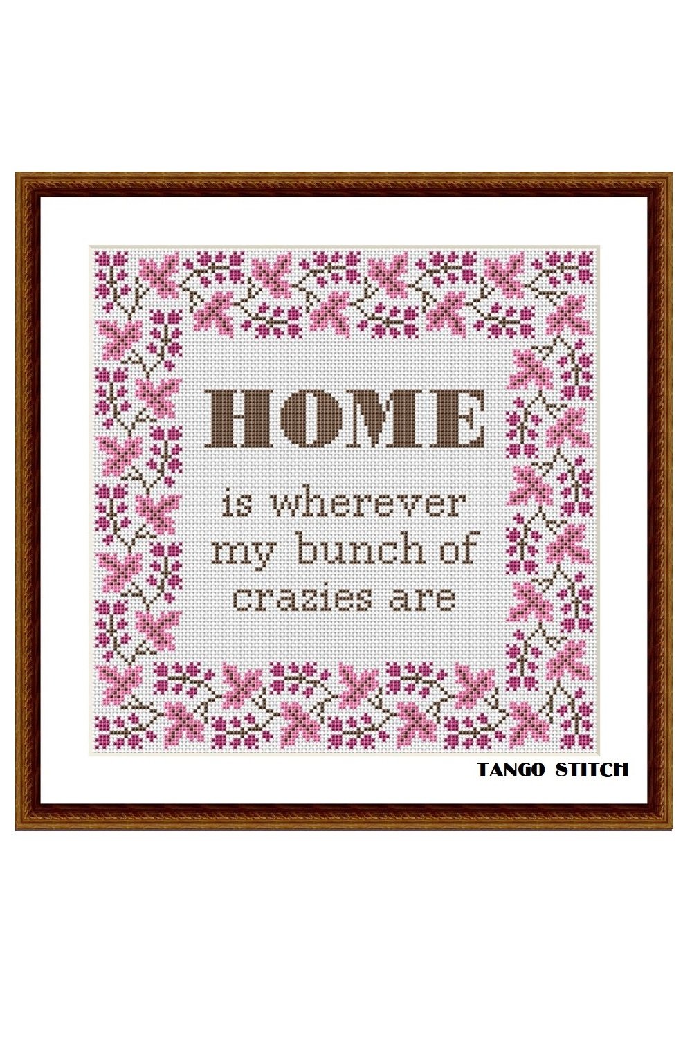 My bunch of crazies funny cross stitch pattern