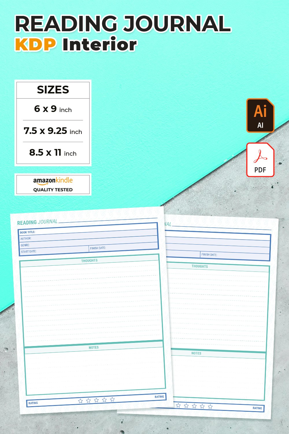 Reading Journal | KDP Interior Template (2081483)