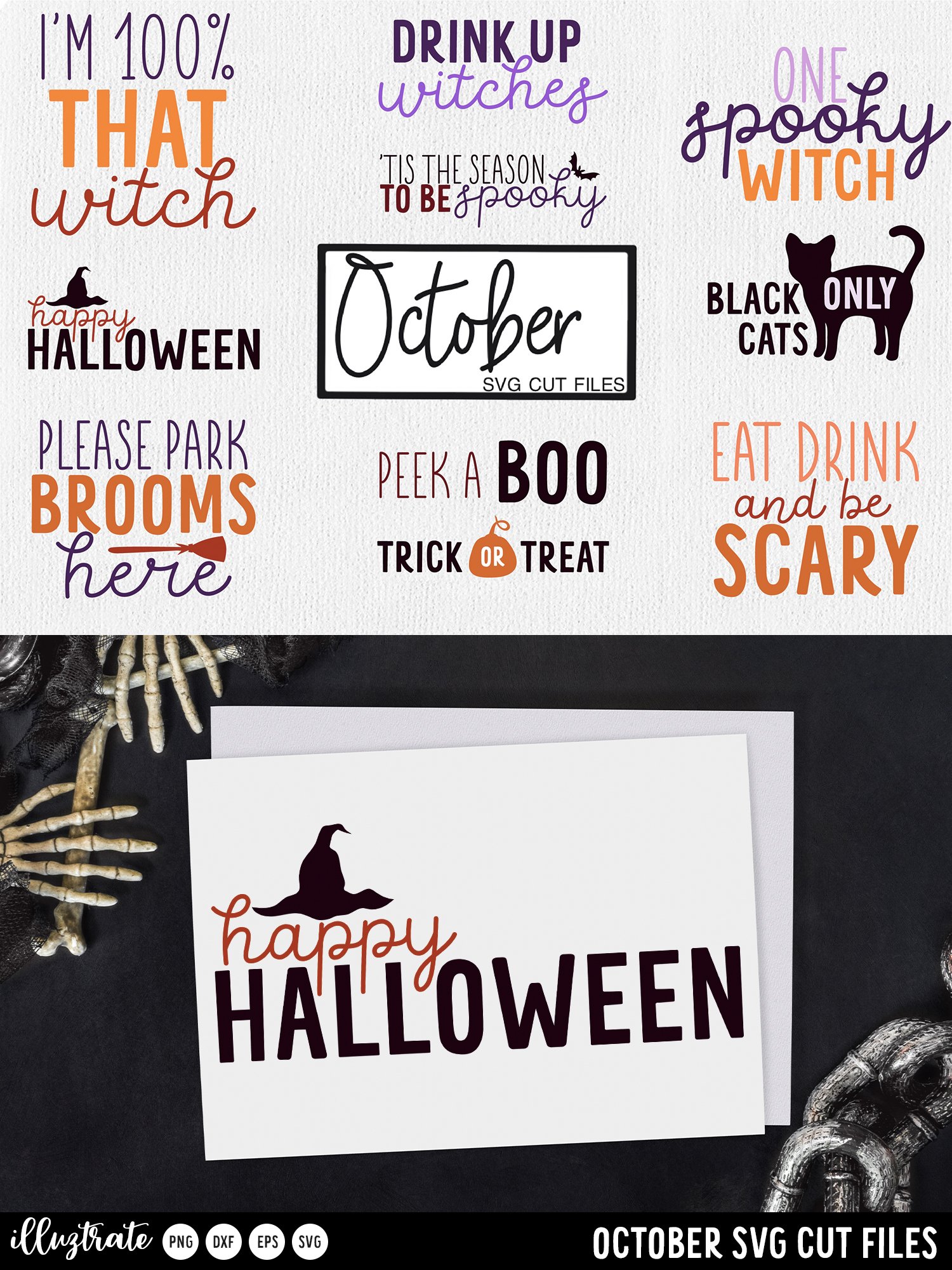 October SVG Cut Files | Halloween SVG