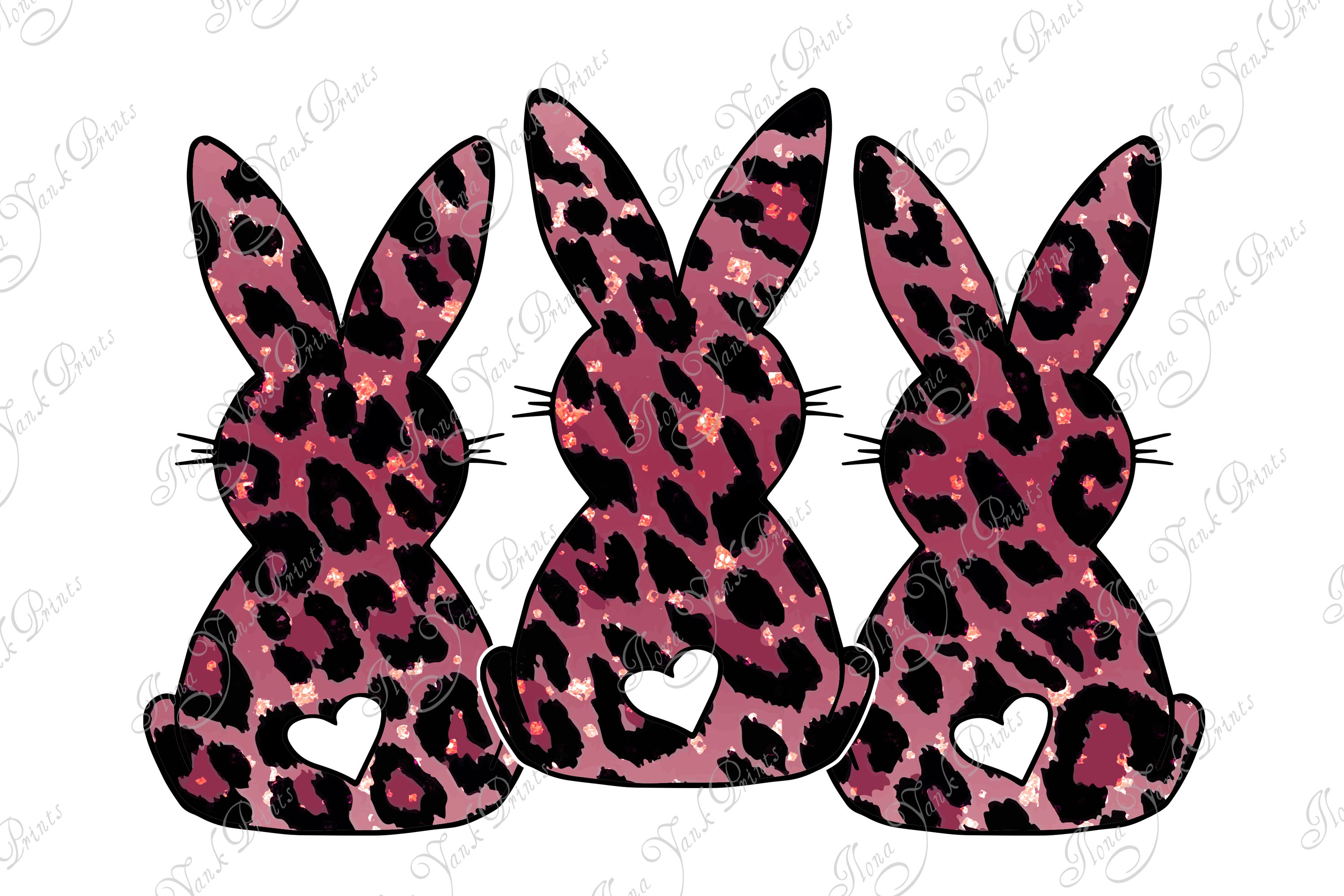 Easter bunny sublimation png, Leopard bunny (1250738)