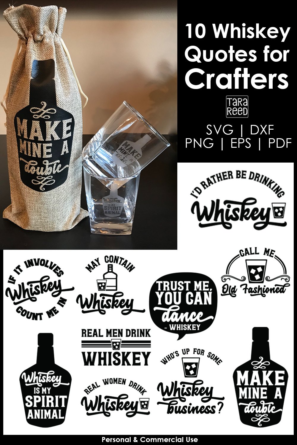 Whiskey SVG Bundle for Cricut or Silhouette