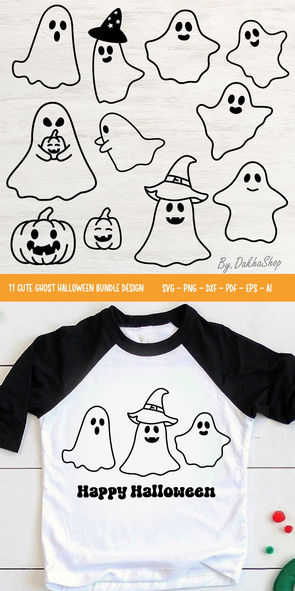 Cute Ghost Svg, halloween Ghost Svg, Happy Halloween svg