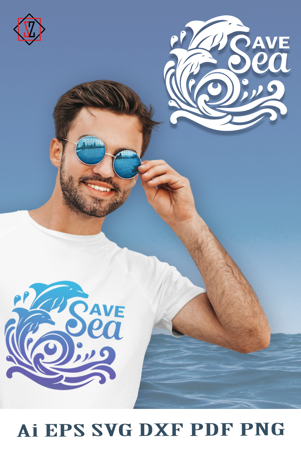 Save sea. SVG/Illustration