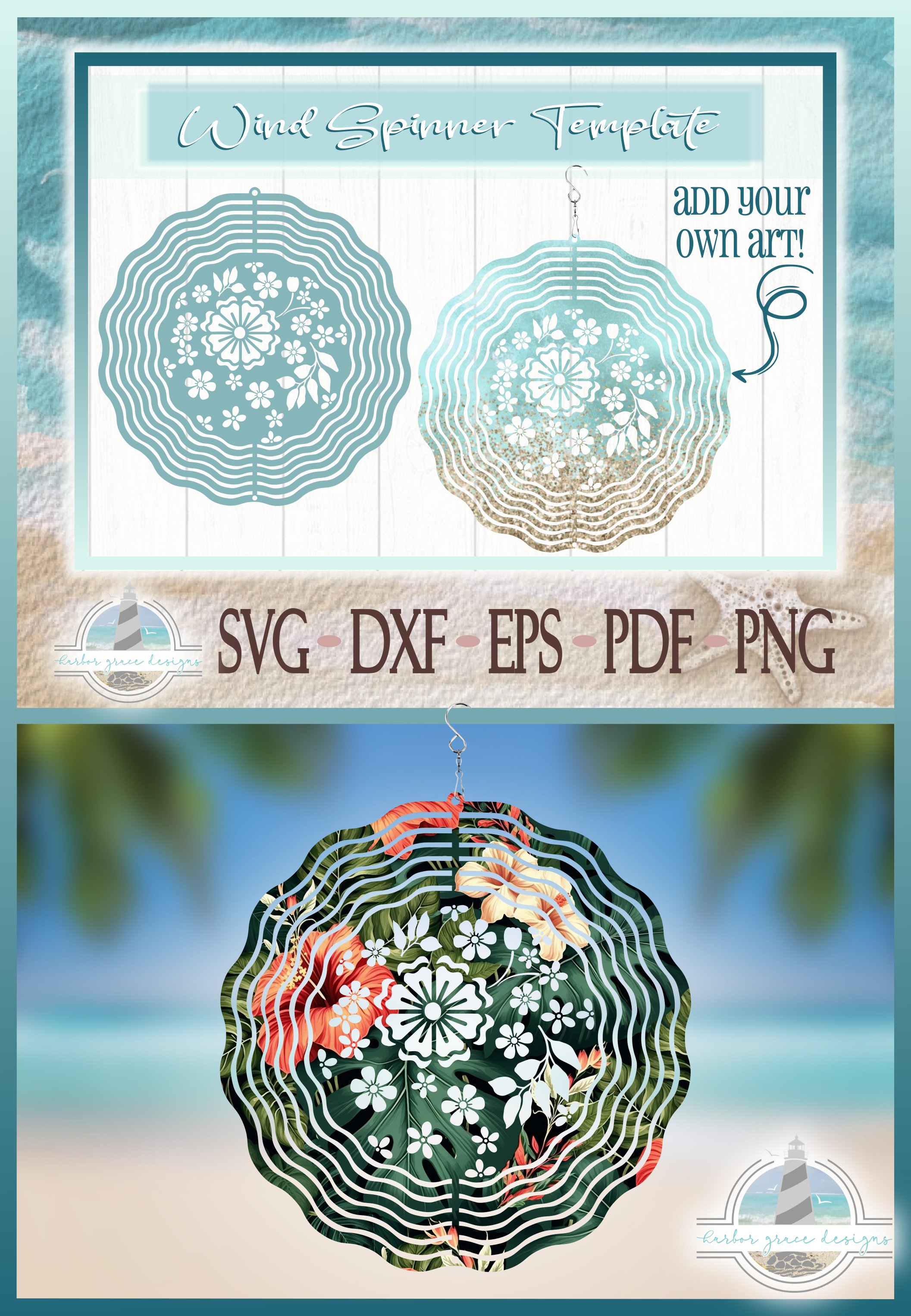 Wind Spinner Template Bundle SVG Files