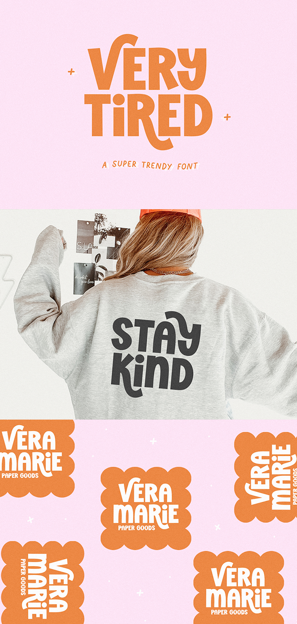 Very Tired - Trendy Retro Font
