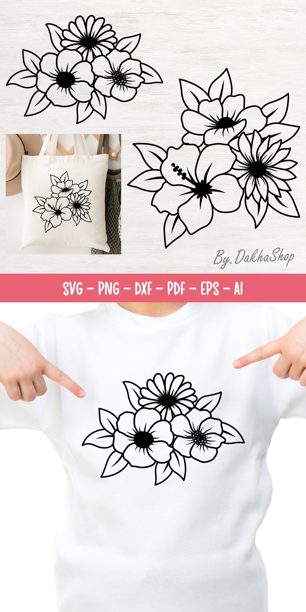 Flower SVG, Floral Svg Design (2469951)