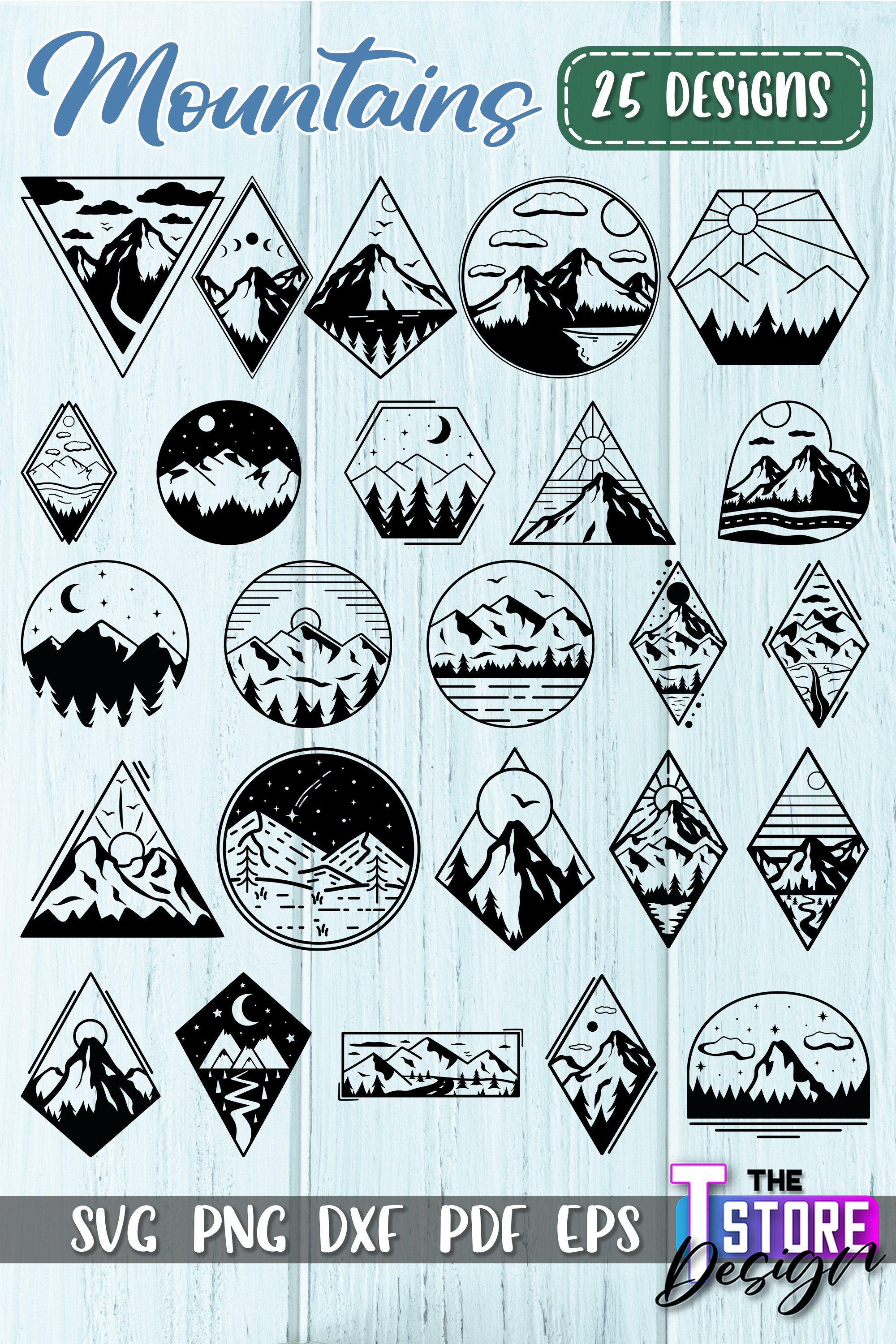 Mountains SVG Design | Mountain SVG | Camping SVG (2706728)