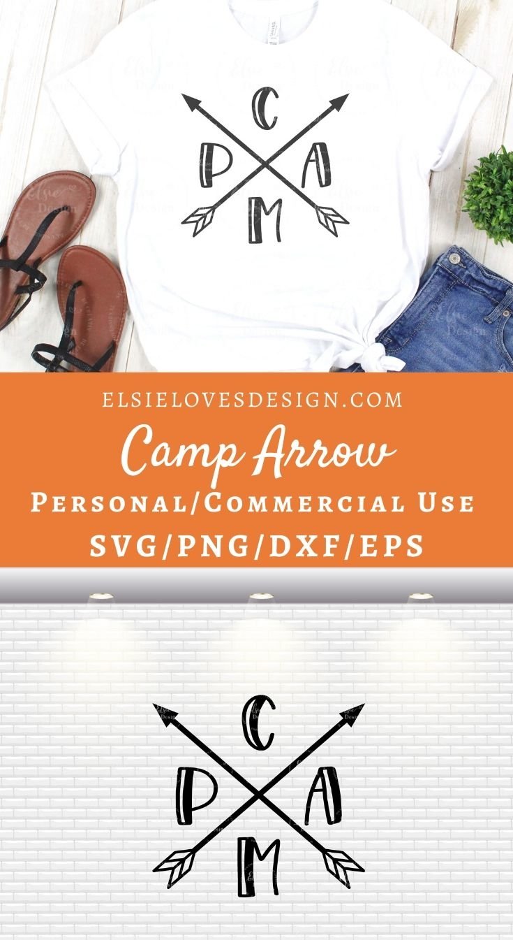 Camping - Camp Arrow SVG Cut Files