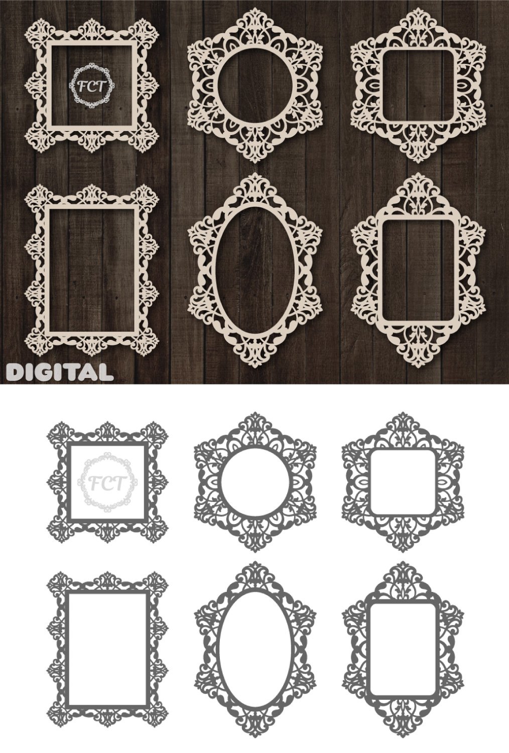 Frame SVG bundle| Monogram frame, Photo frame, Picture frame