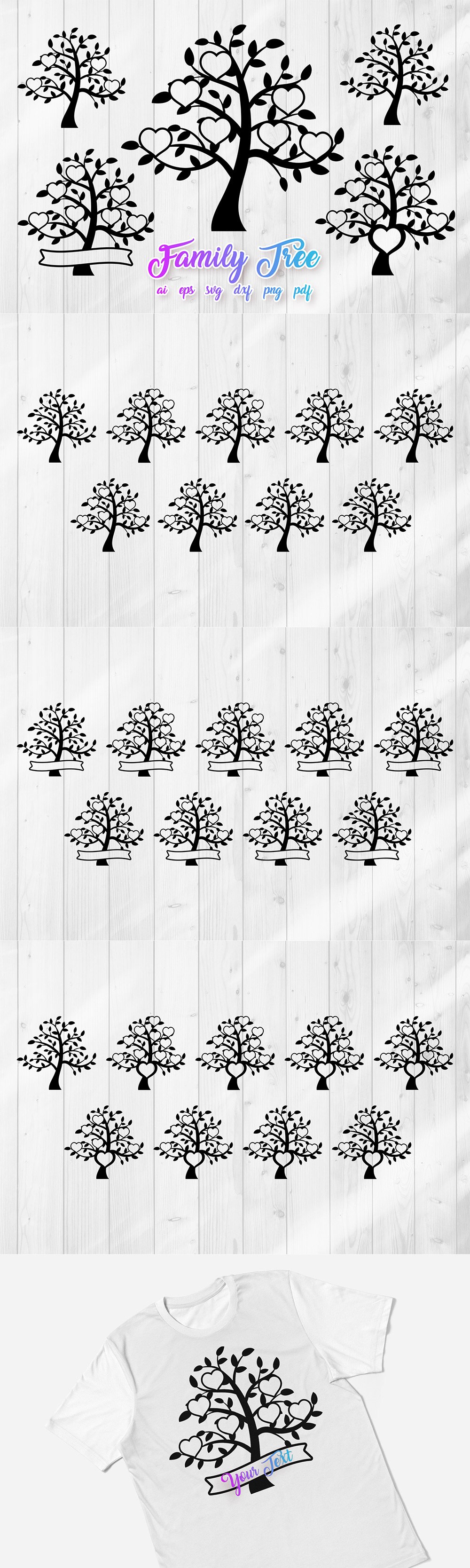 Family Tree SVG Genealogy Bundle