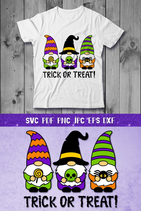 Halloween Gnomes SVG,Trick or Treat SVG,Gnome Halloween SVG
