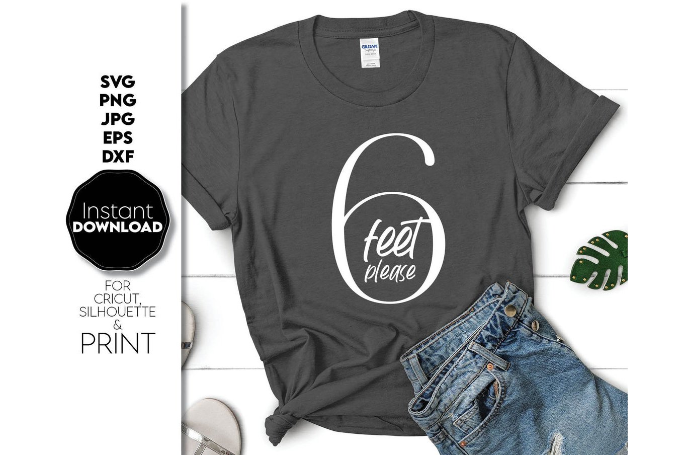 Covid Free, 6 Feet Away Shirt SVG, Friends Gift SVG, Tee SVG