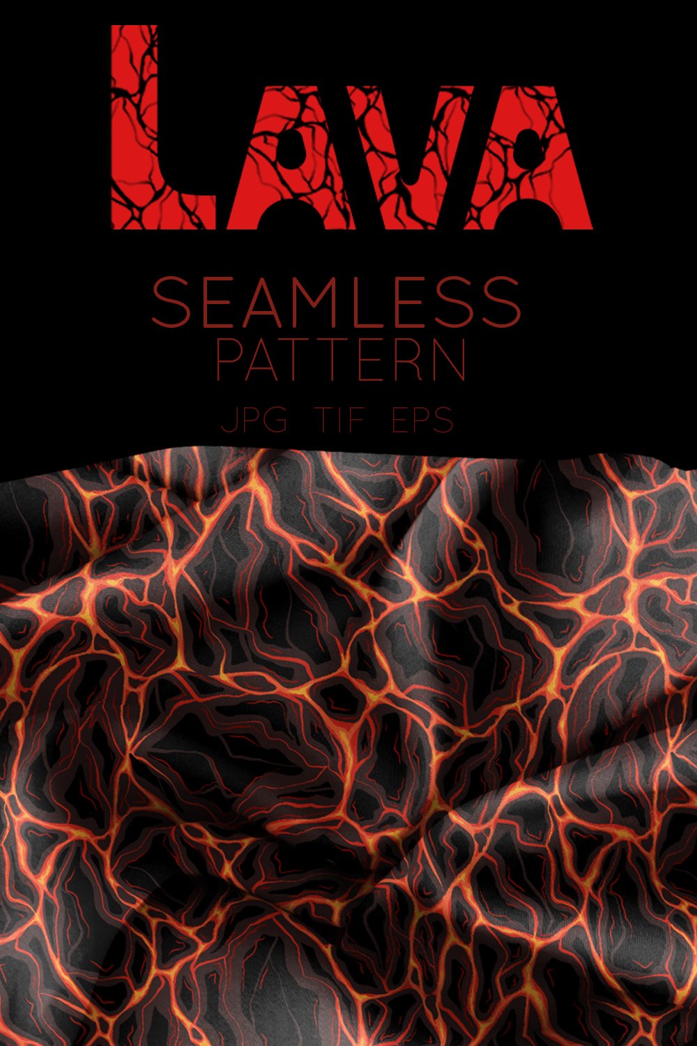 Lava pattern vector set