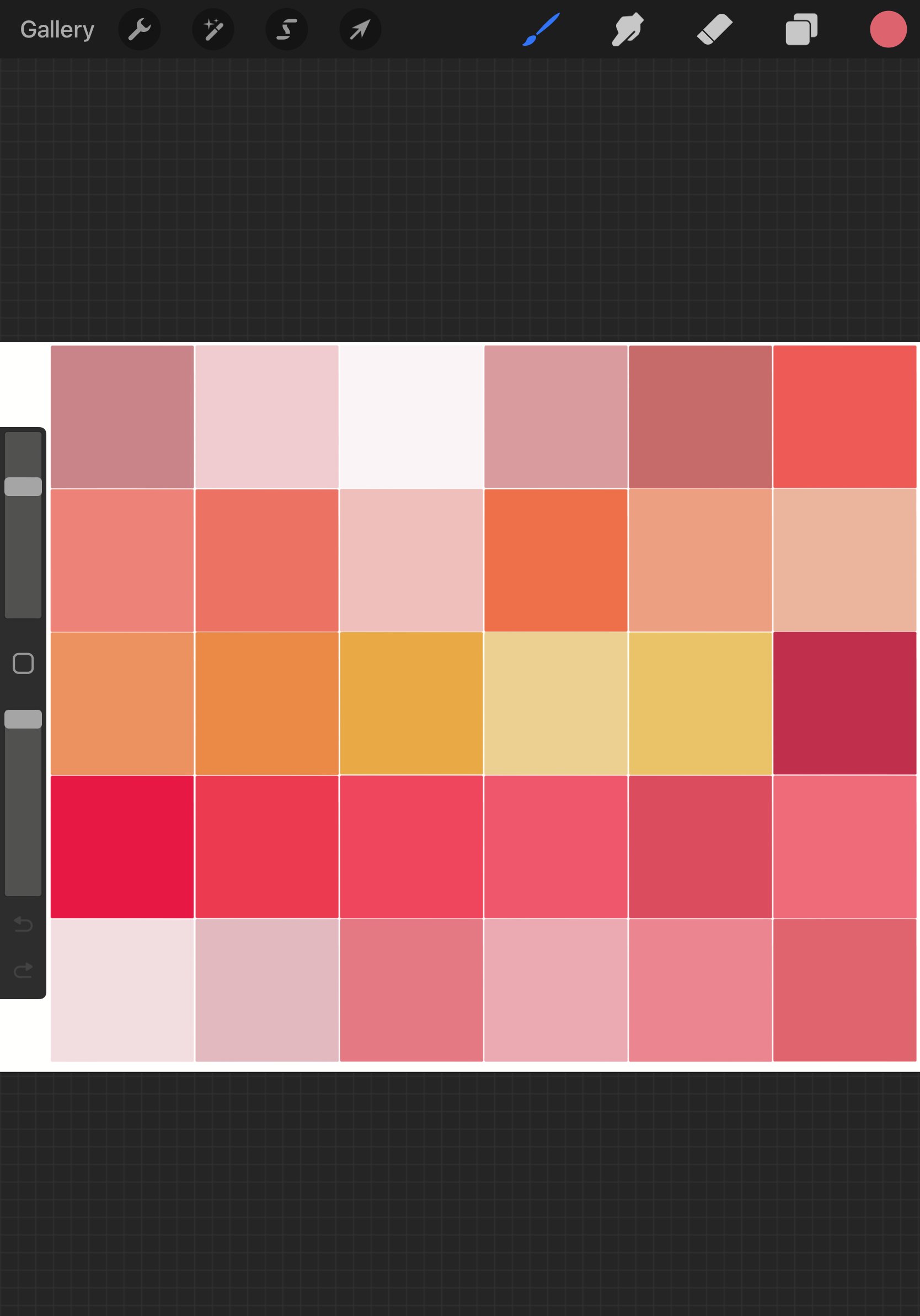 Pink Lemonade Procreate Colour Palette, 30 Color Swatches