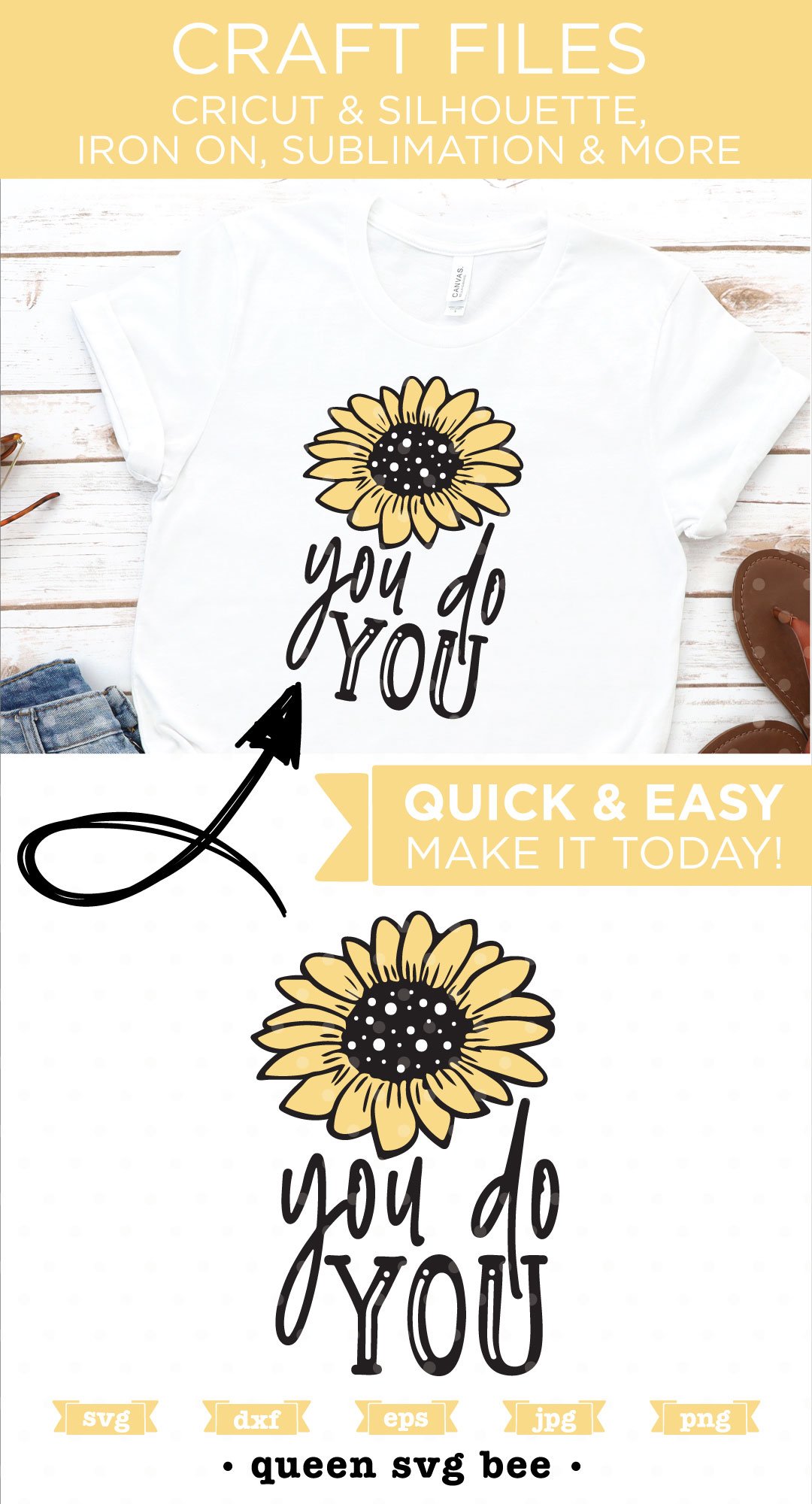 Sunflower svg file | You do You SVG design