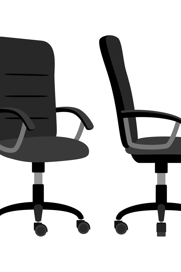 Office chair front and back