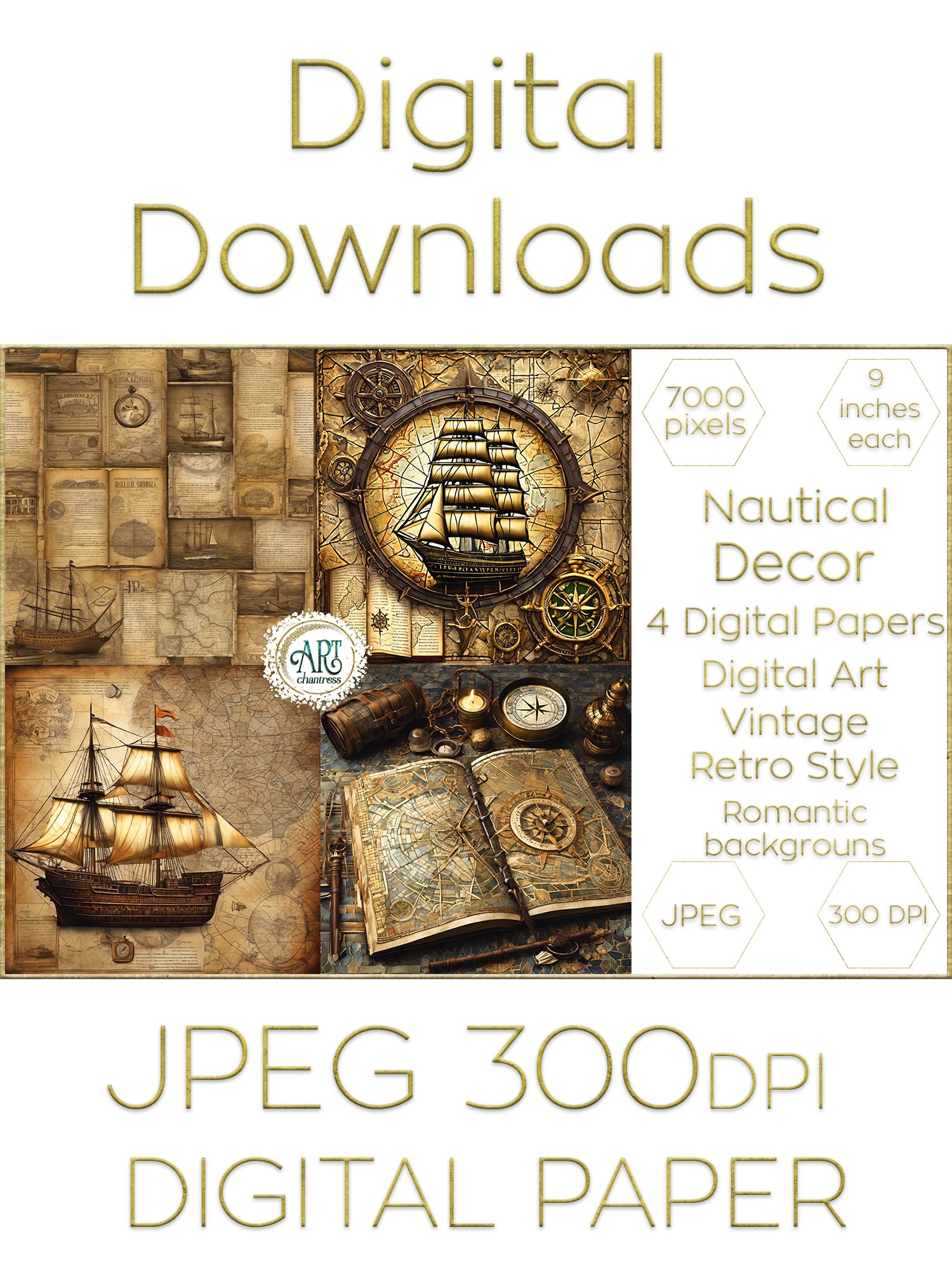 Vintage Old Newspapers Digital Papers Fantasy (3680867)