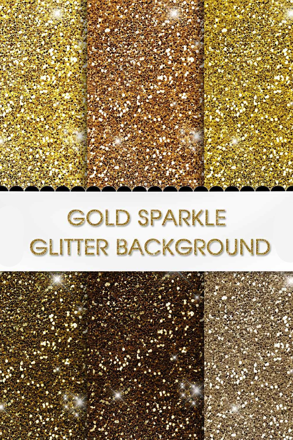 Large Chunky Gold Sparkle Glitter Digital Papers