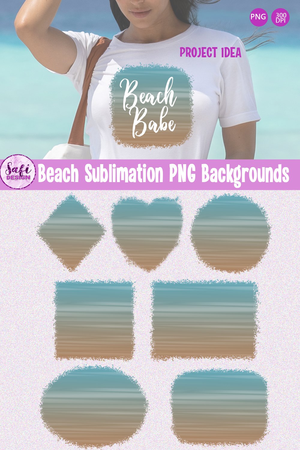 Beach Sublimation PNG Backgrounds