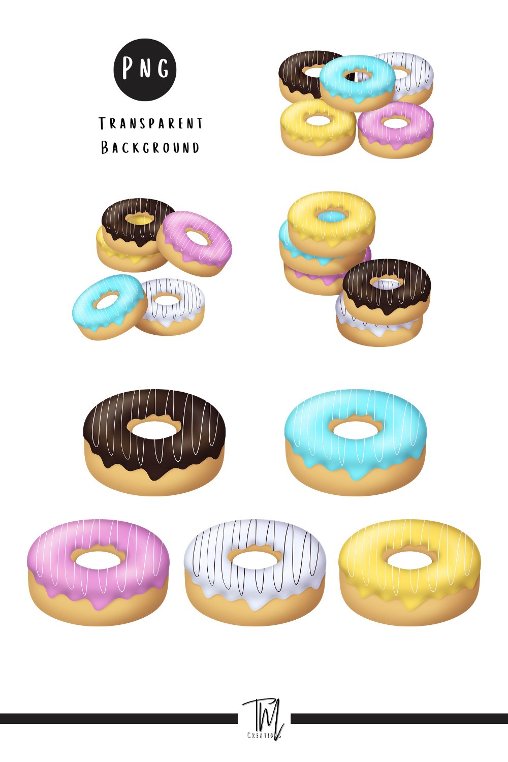 Donut Clipart, PNG - Transparent Background
