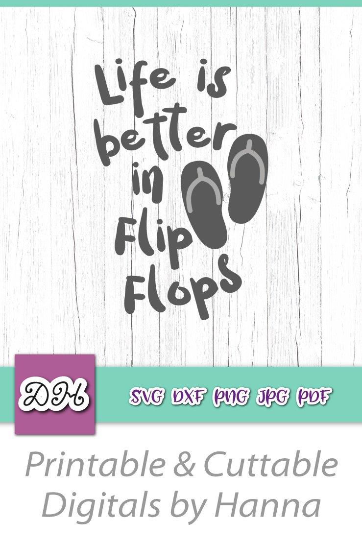 Life is Better in Flip Flops Inspirational Summer Beach Sign