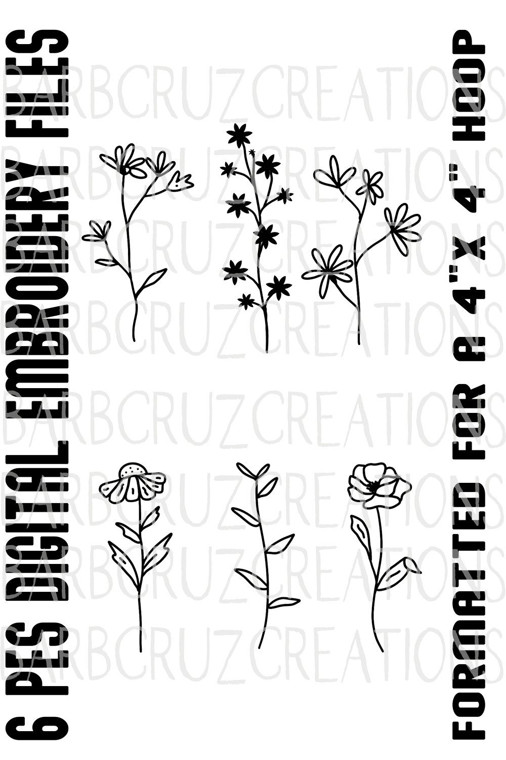 Flowers, Wild Flowers, Beautiful Embroidery pes floral, rose