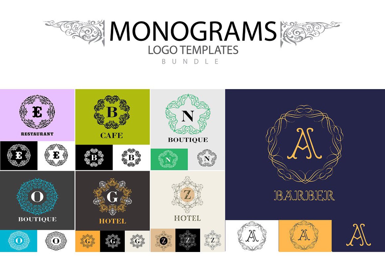 Monogram logo template (786756)