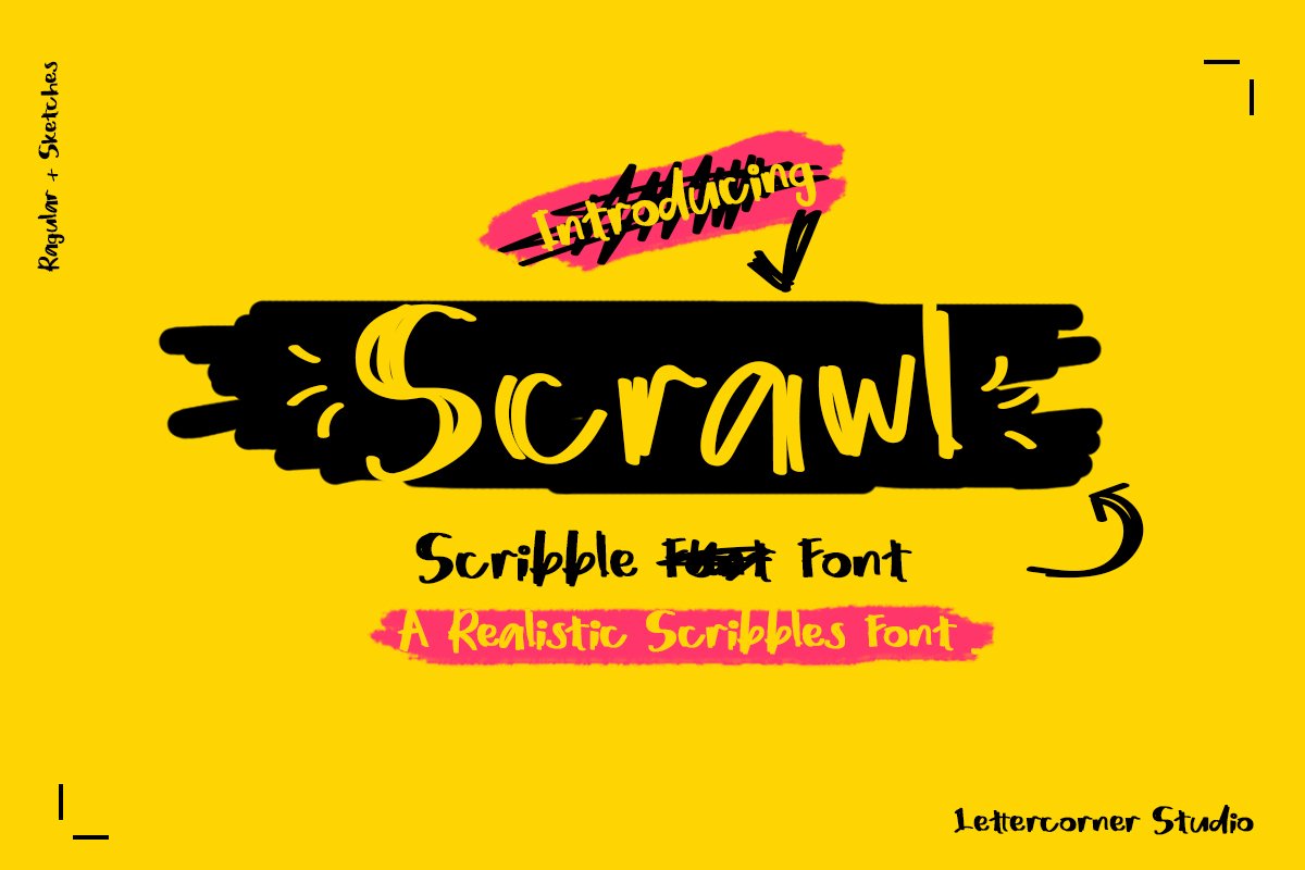 Scrawl | Scribble Font