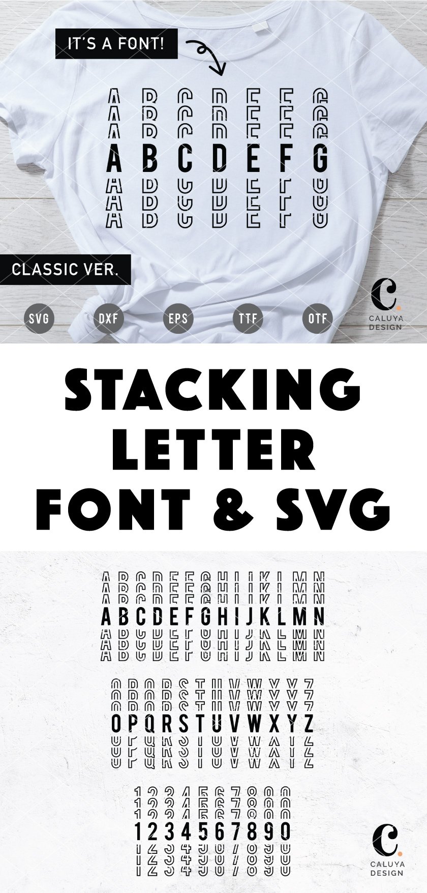 Stacked Font Classic Version