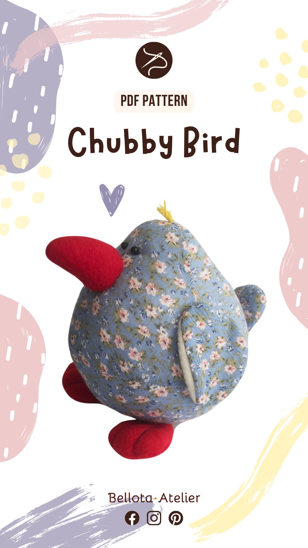 Chubby Bird Plush Pattern