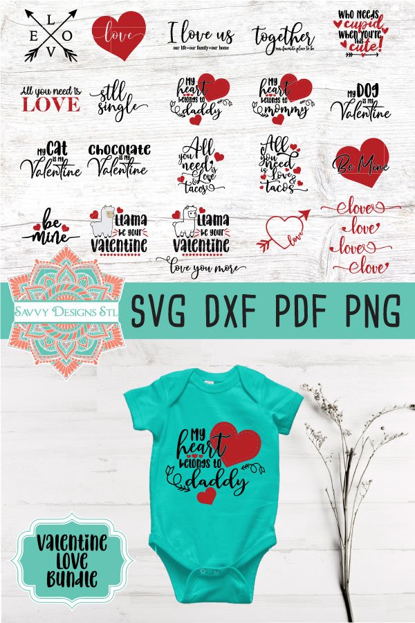 Valentine's Day Love Bundle For Cut or Print