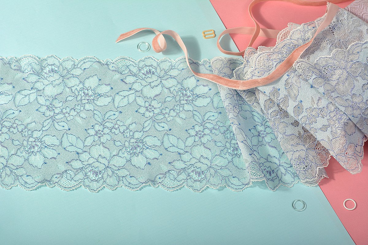 Photo of Delicate Blue color lace Ribbon (1277983)