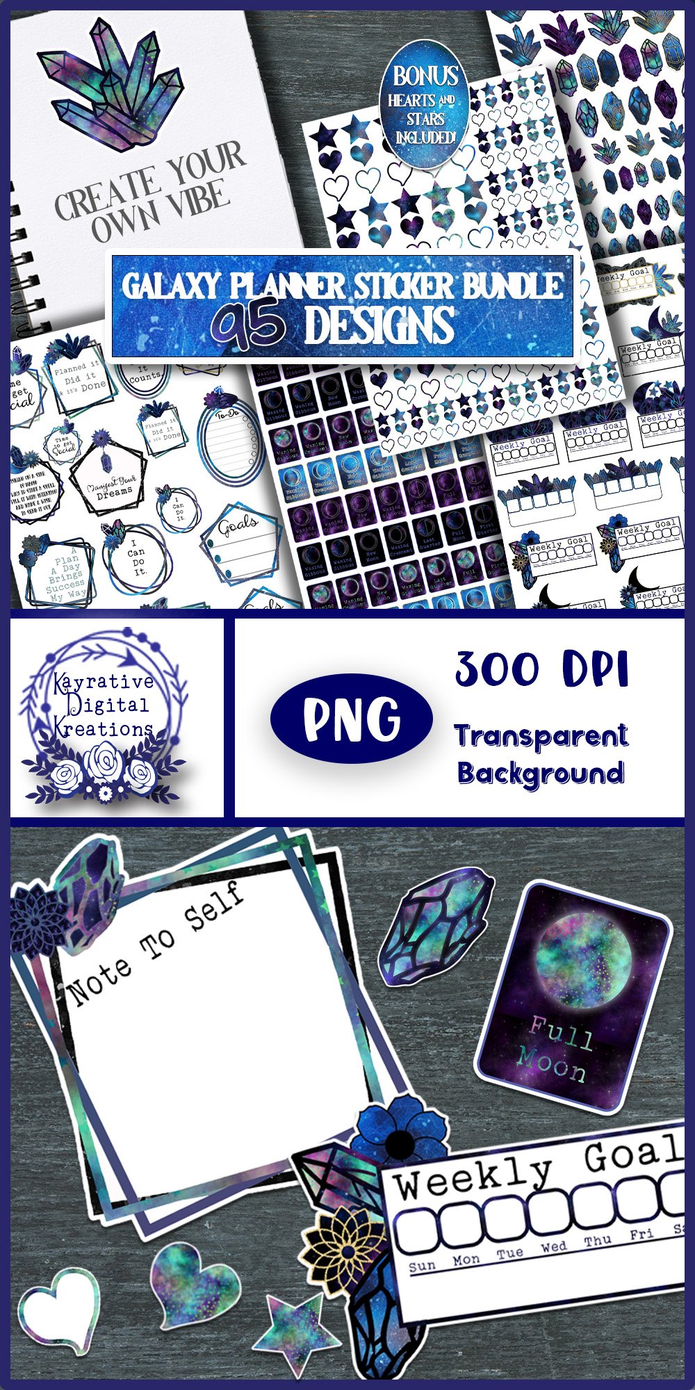 Galaxy Planners Stickers - Witchy Planner