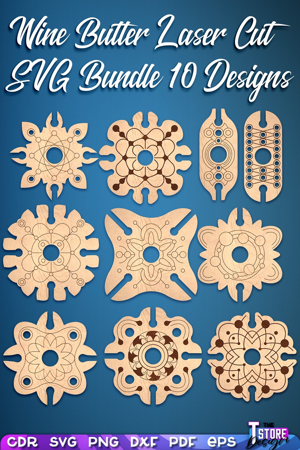 Wine Butler Laser Cut SVG Bundle| Wine Butler Engraving SVG