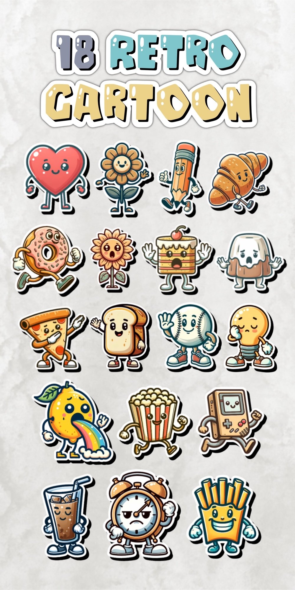 Retro Cartoon V1-2 PNG