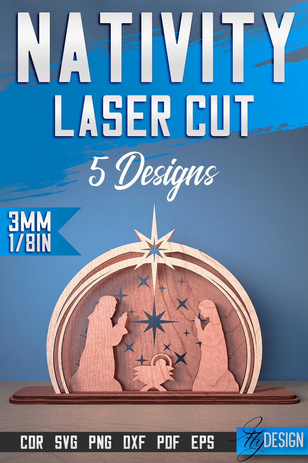 Nativity Laser Cut SVG Bundle| Nativity Scene Laser Design