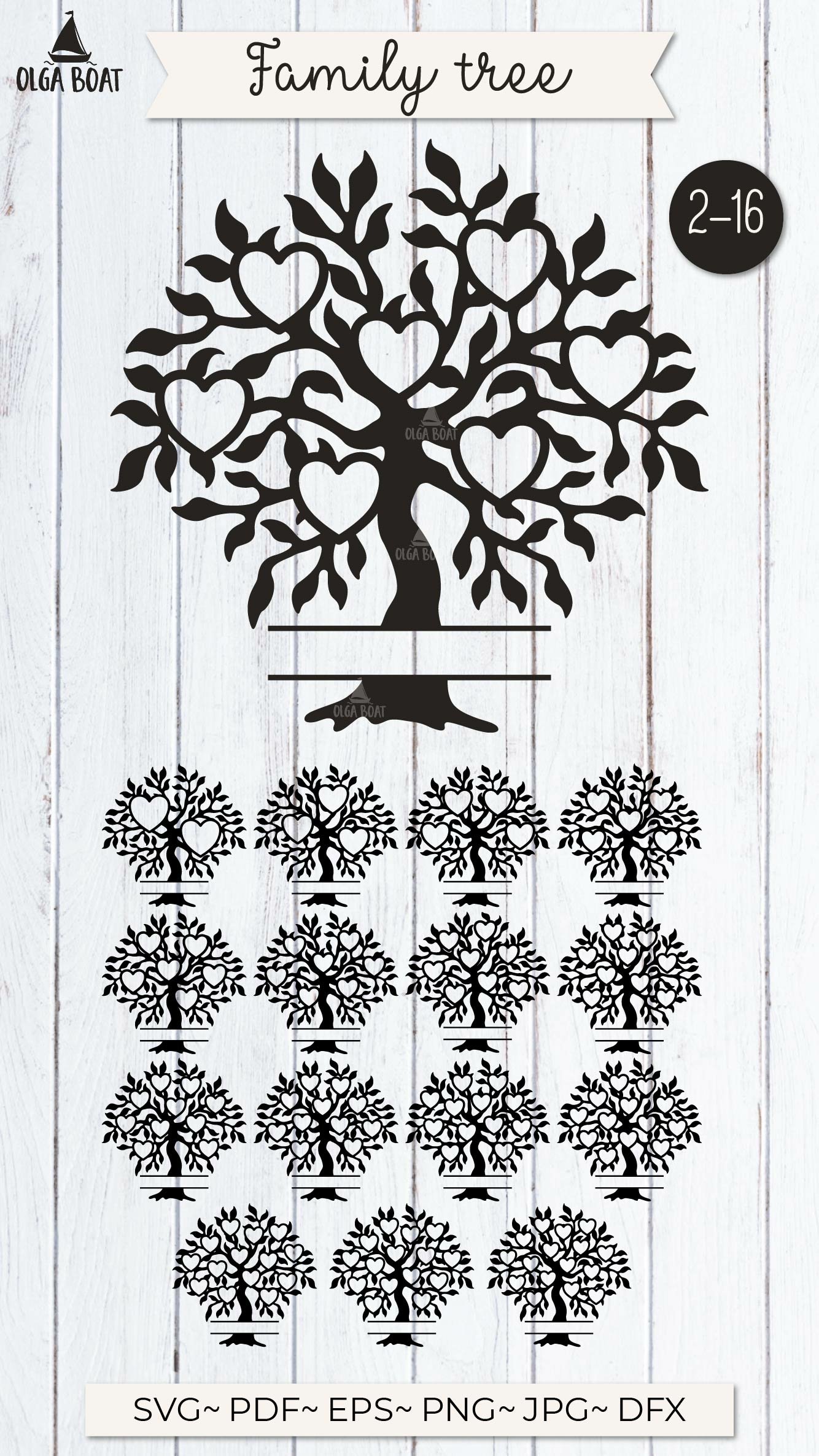 Family tree svg Bundles cut files