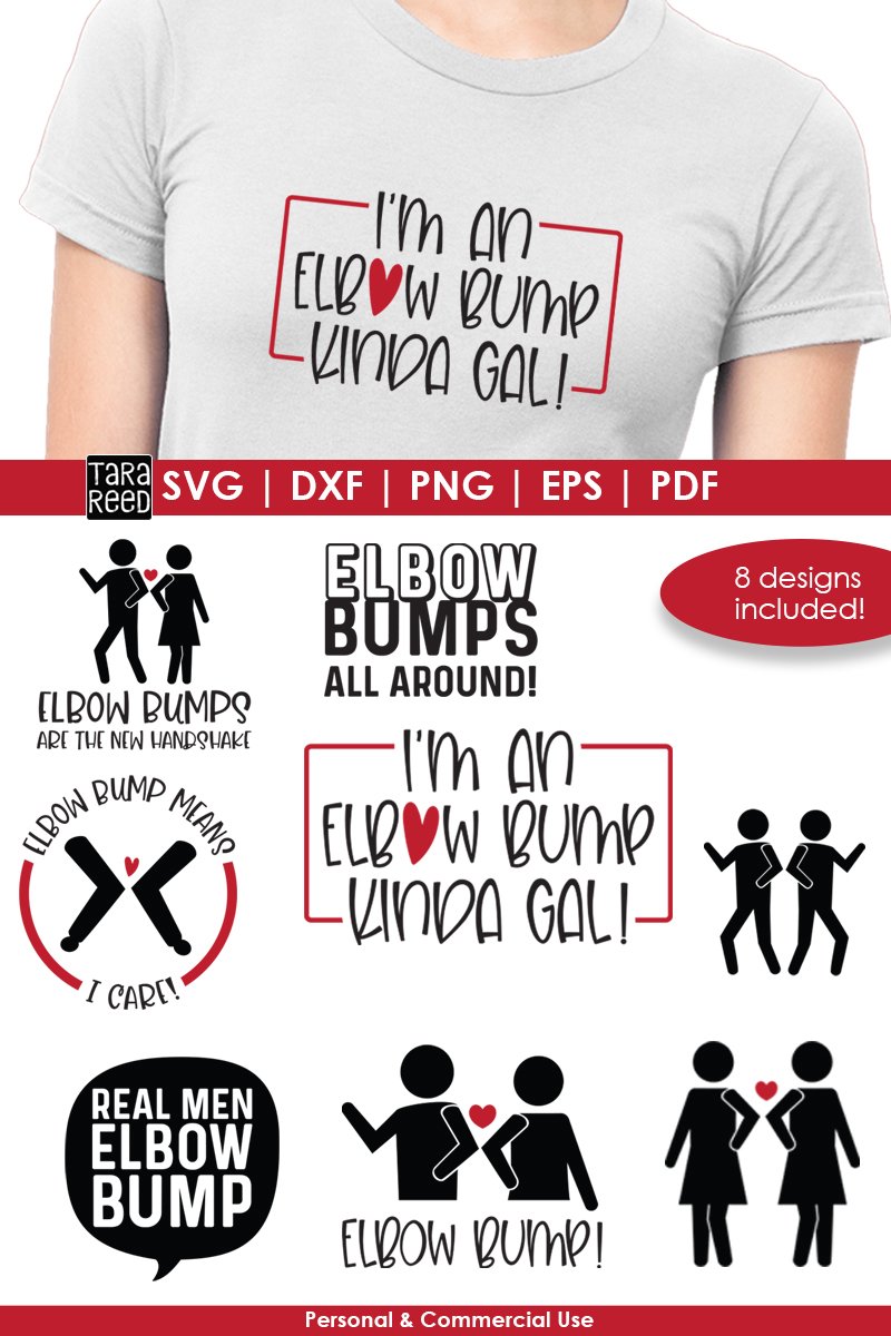 Elbow Bump - SVG and Cut Files for Crafters