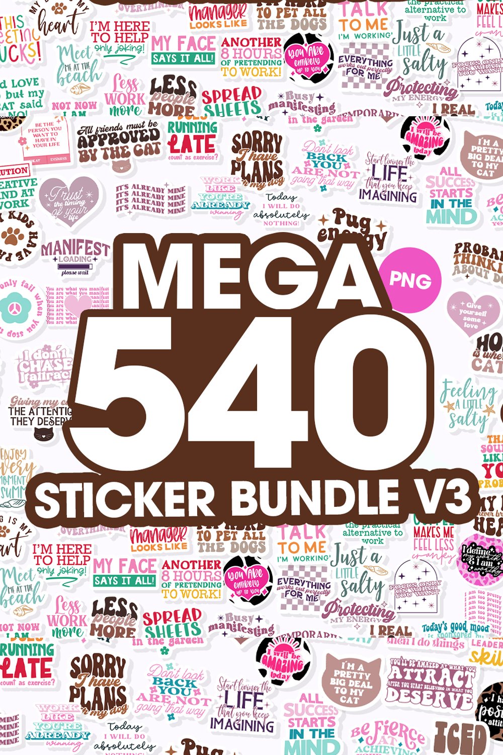 Mega PNG sticker bundle | Sticker Mega Bundle