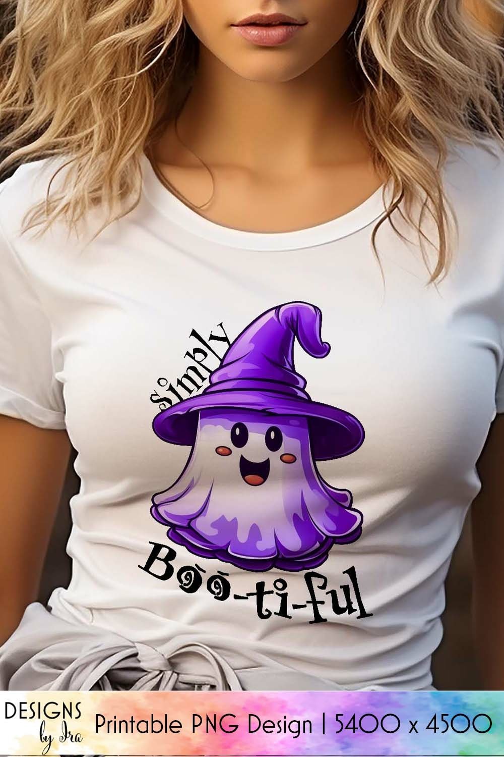 Cute Halloween Ghost Simply Boo-tiful PNG