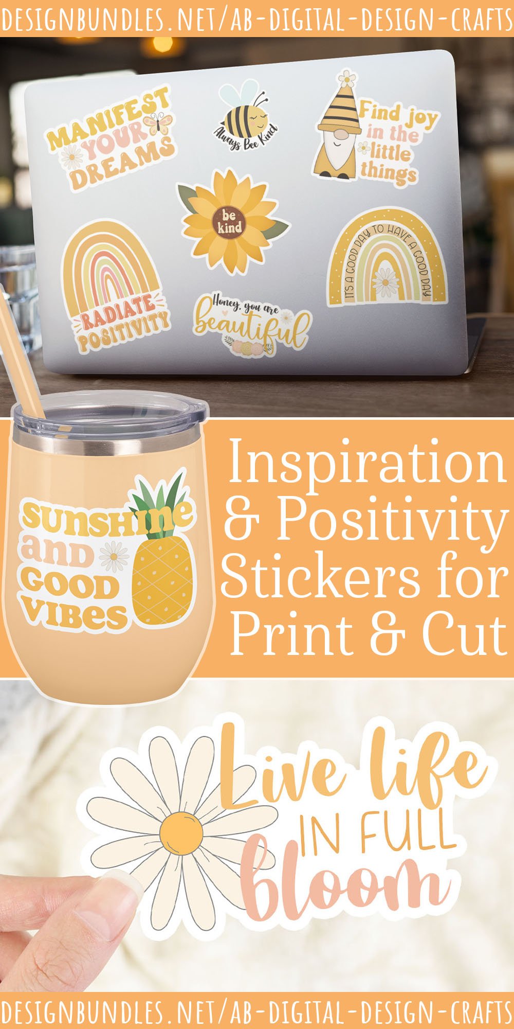 Inspirational Stickers, Kindness & Positivity Sticker Bundle