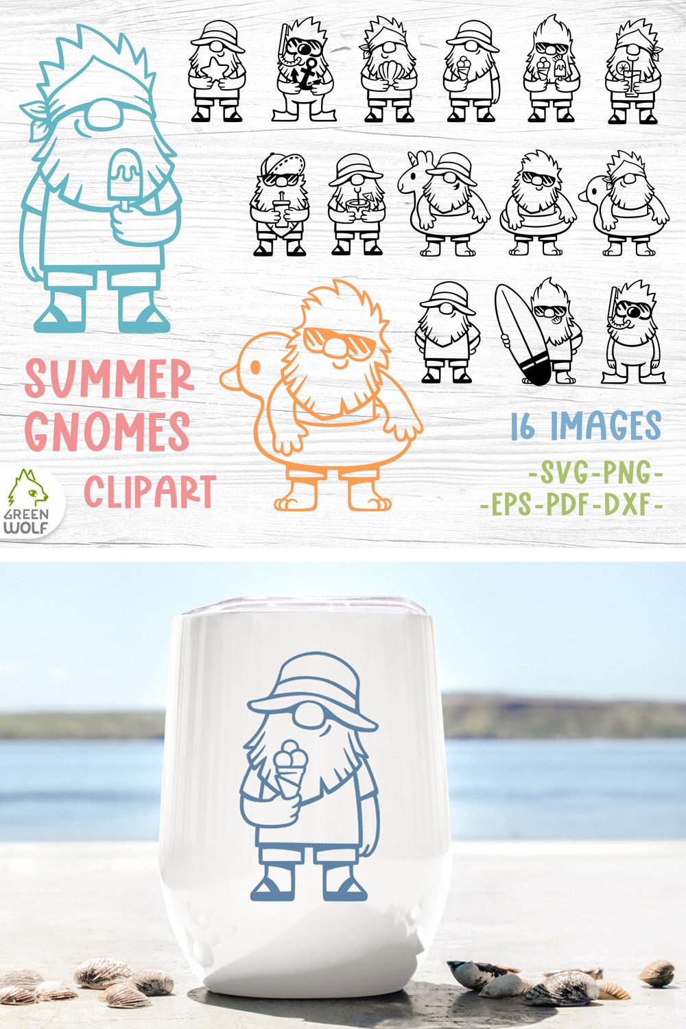Beach svg bundle Beach gnomes Summer svg bundle Gnome svg